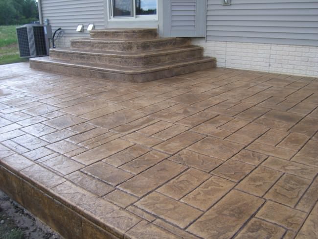 Large Slate Patio in Dundee - Rolland Cement