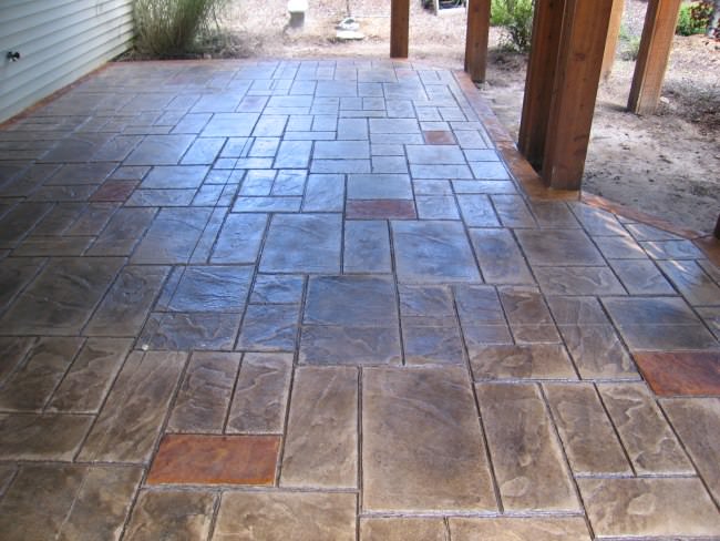 Large Slate Patio in Dundee - Rolland Cement