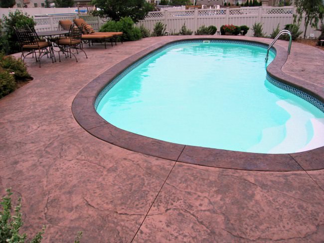 Caesar Stone Pool Deck in Brownstown - Rolland Cement