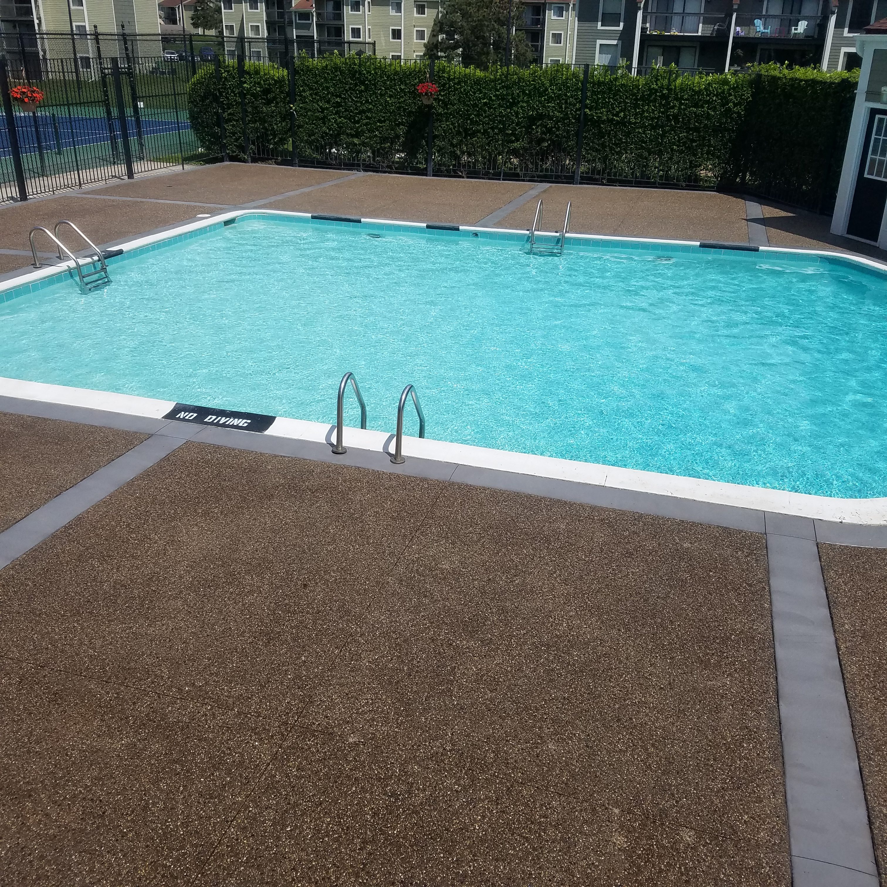 Exposed Aggregate pool - Rolland Cement