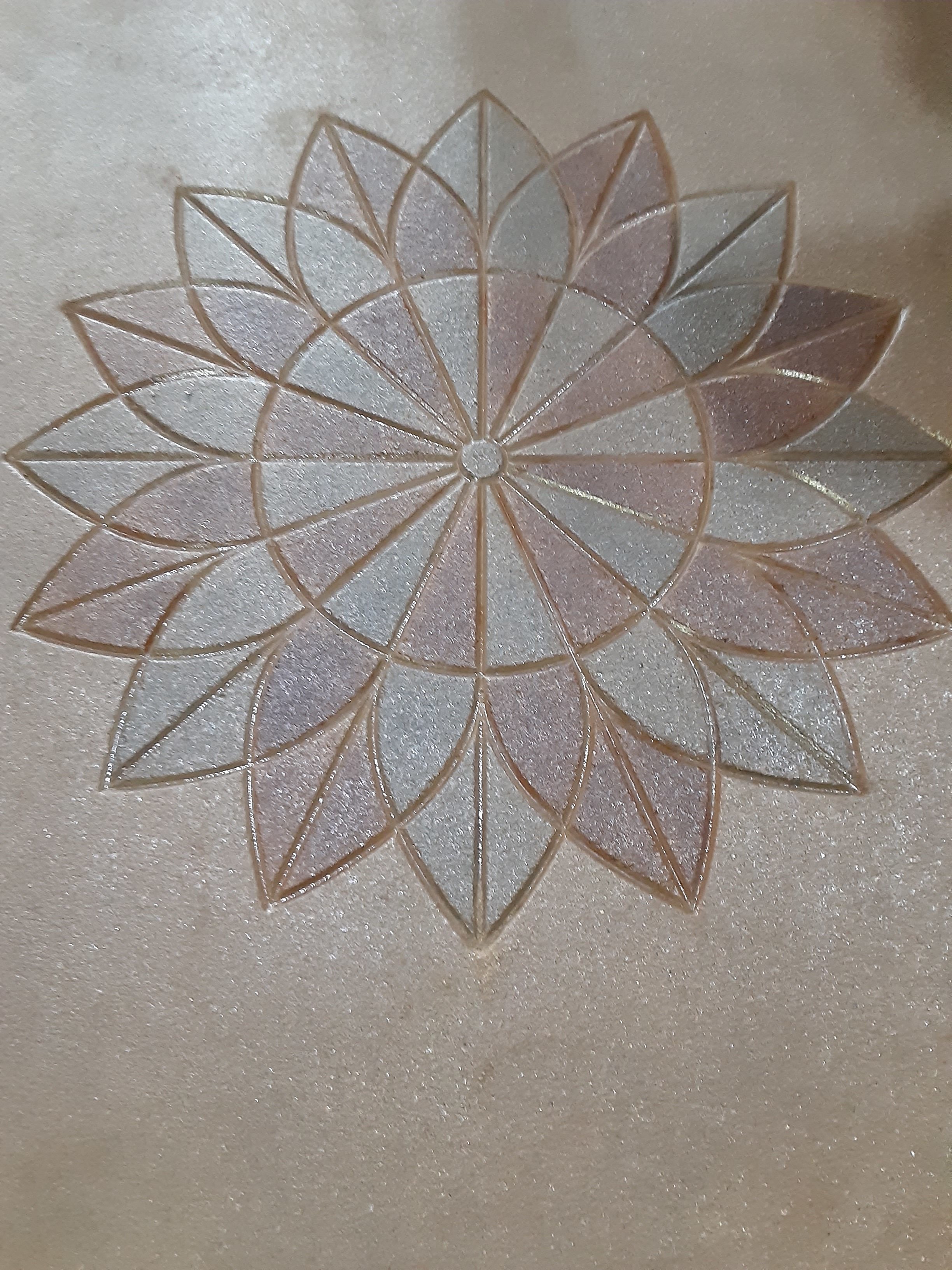 Lotus Inlay Pattern - Rolland Cement
